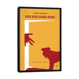 iCanvas "Kiss Kiss Bang Bang Minimal Movie Poster" by Chungkong Framed Canvas Print - Bed Bath ...